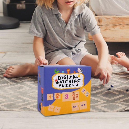Wooden Puzzle Mathematics Teaching Aids Portable Number Recognition ...