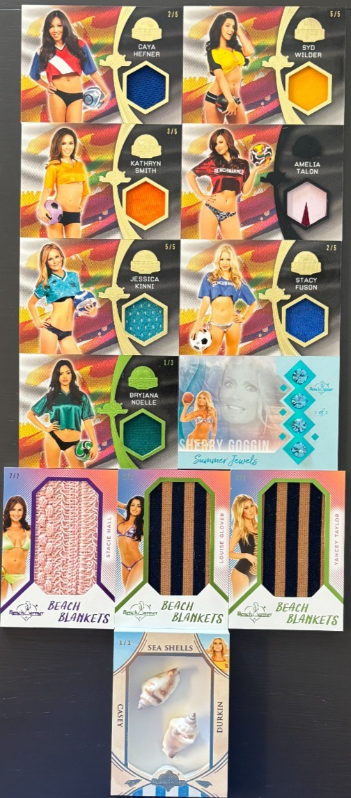 2025 Benchwarmer Girls of Summer LOUISE GLOVER 2/3 Relic Card BEACH ...