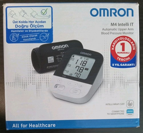 OMRON M4 INTELLI IT AUTOMATIC UPPER ARM BLOOD PRESSURE MONITOR ...