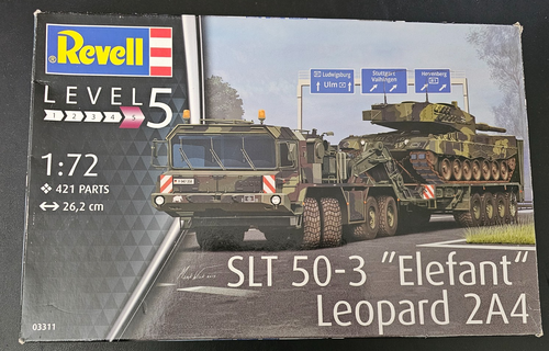 Revell-Germany 1/72 SLT 50-3 Elefant Tank Transp & Leopard 2A4 Tank ...