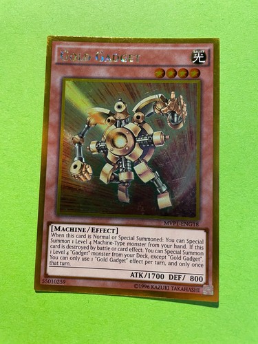 Yugioh Gold Gadget MVP1 ENG18 Gold Rare UNL ED | eBay Australia