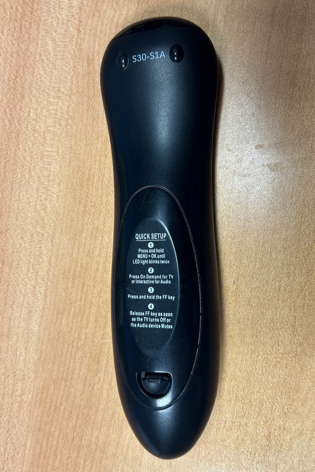 Replacement AT&T U-Verse S30-S1A Programmable IR Universal Remote ...