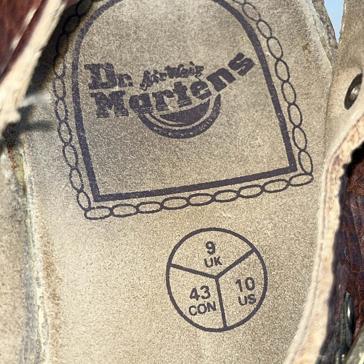 Vtg Dr Doc Martens Leather Fisherman Chunky Sandal Sz 10 Air Vtg Dr Doc Martens Leather Fisherman Chunky Sandal Sz 10 Air