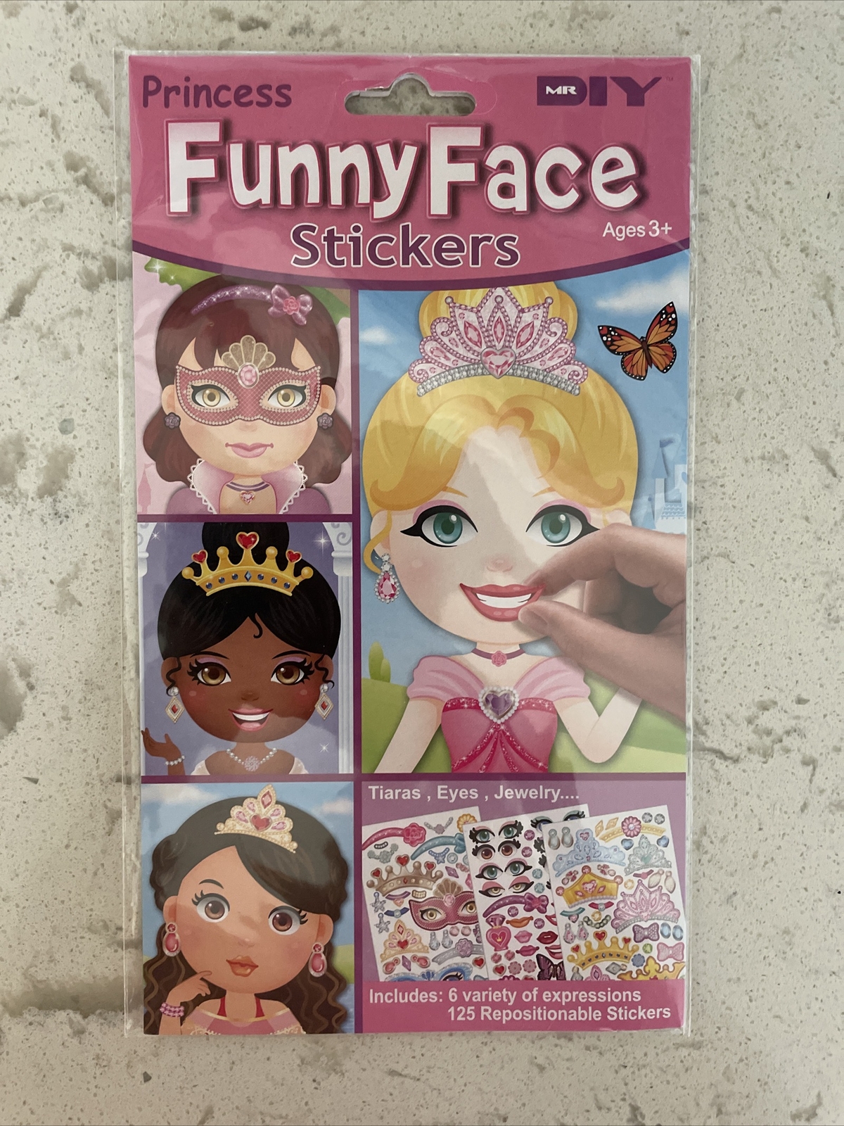 Princess Funny Face Stickers. 6 Faces. Create Each Face Differently ...