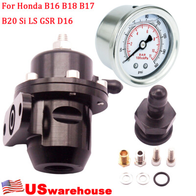For Honda B16 A B18 C B17 B20 LS GSR D16 Car FPR+Fuel Pressure ...