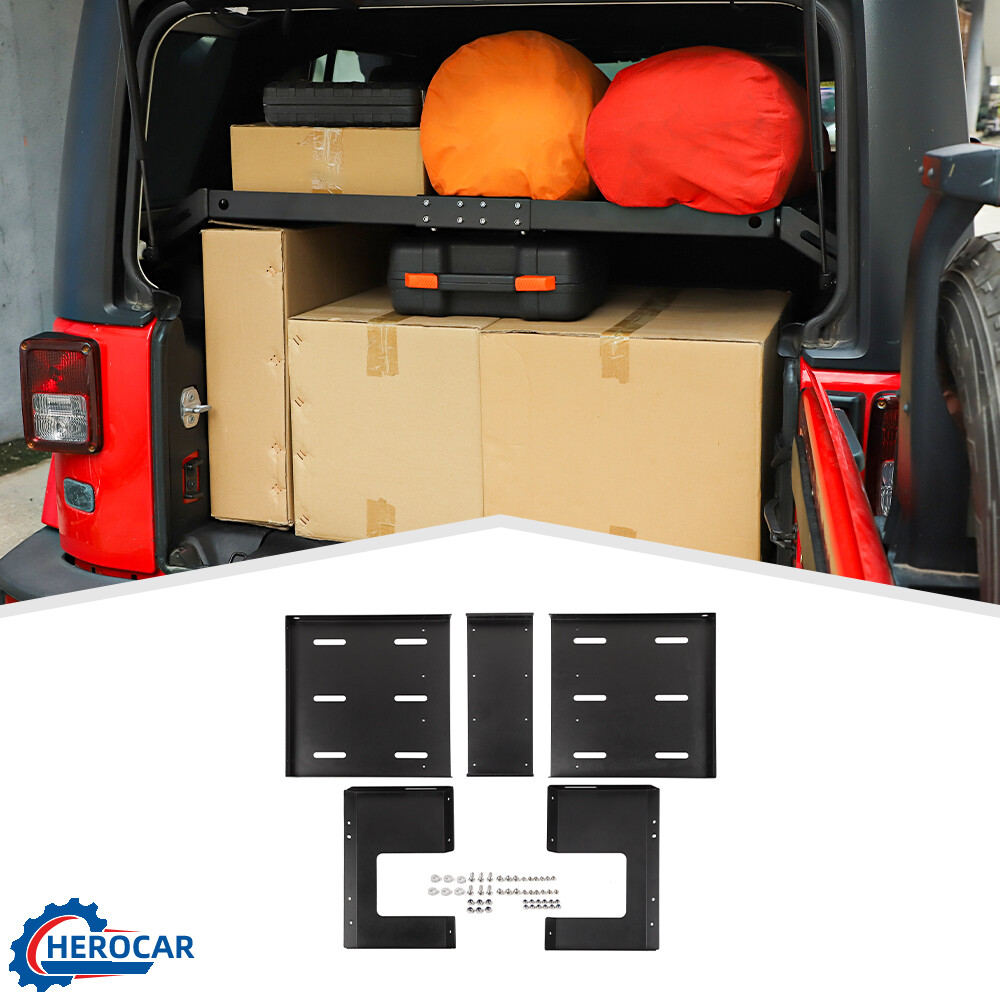 Rear Trunk Cargo Rack Basket Tray Interior Storage for Jeep Wrangler JK ...