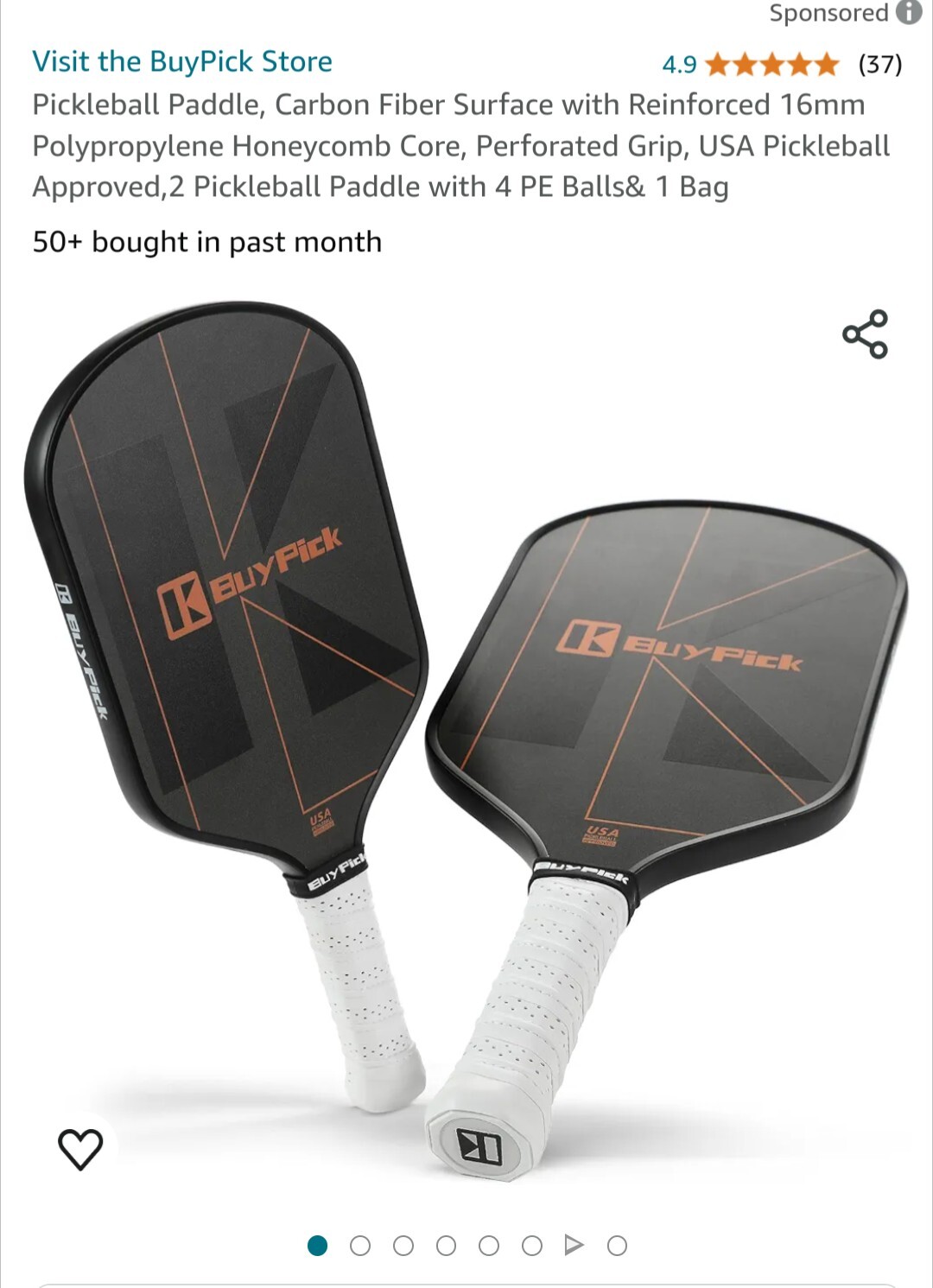 Package Of 2 And 1 Free Pickleball Paddle, USA Pickleball BUYPICK | eBay