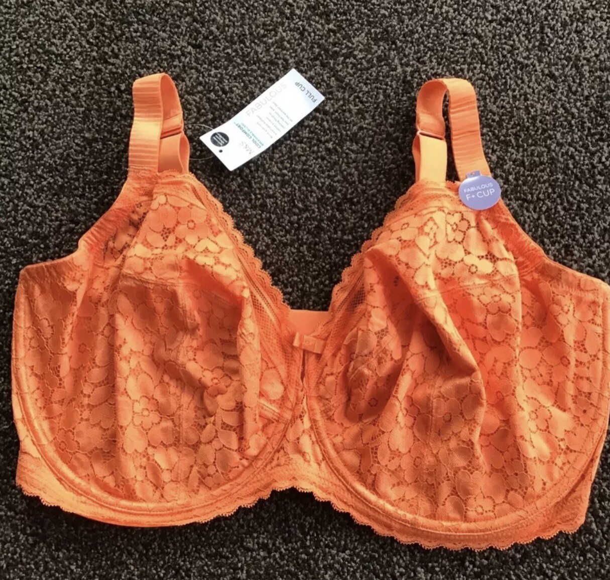 M&S COOL COMFORT FULL CUP BRA SIZE 40A ORANGE | eBay UK