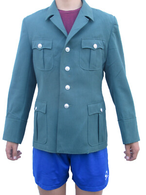 Vintage 1980s East German volkspolizei blazer jacket coat DDR army ...