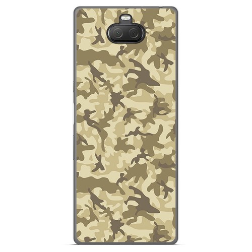 Coque Gel TPU pour Sony Xperia 10 Plus Design Sable Camouflage Dessins ...