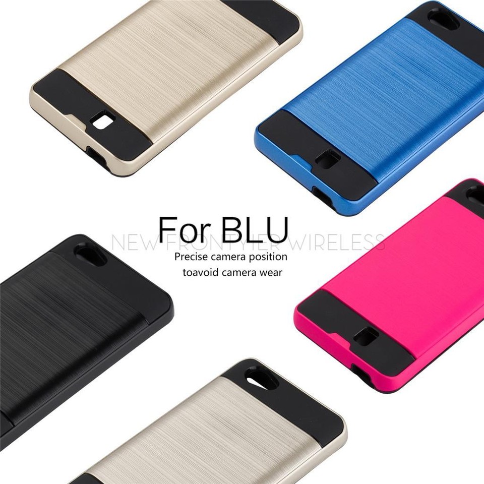 For BLU Neo X (N070U) Tough Hybrid Soft TPU Dual Layer Case Cover ...