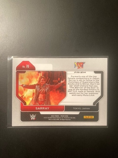 2022 Panini Prizm WWE Sarray Silver Holo NXT Diva #70 Japan Warrior of ...