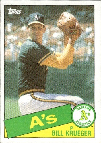 1985 Topps #528 Bill Krueger Oakland Athletics Baseball | eBay