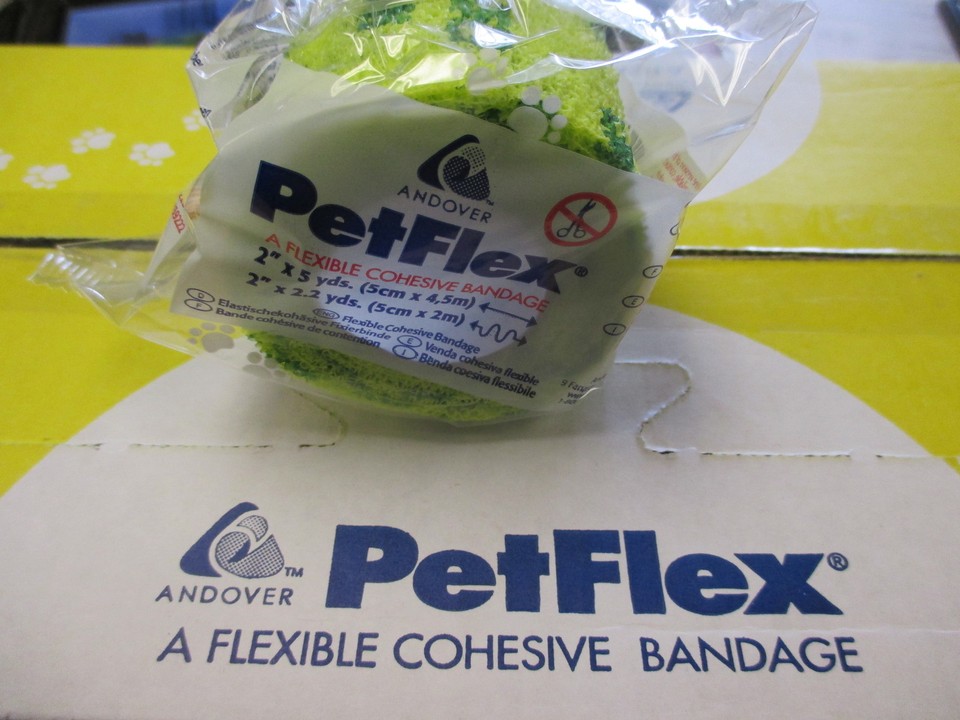 PetFlex No Chew Flexible Cohesive Pet Bandage 2" x 5 yards | eBay