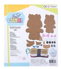 DIY Sew Cute Kangaroo and Joey Intermediate Felt Animal Sewing Kit Kids ...