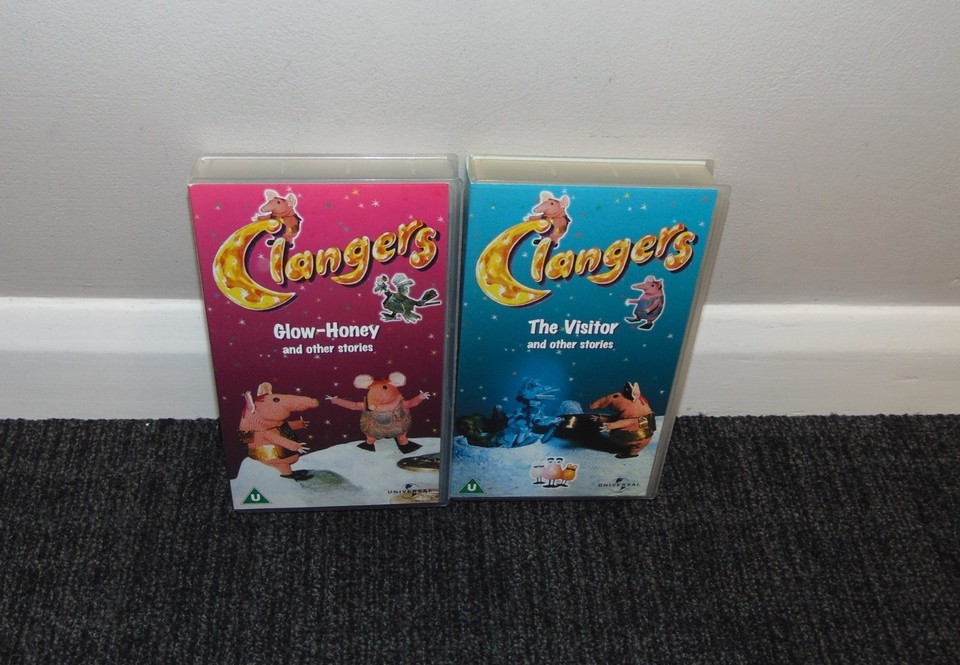 Clangers VHS Videos Glow-Honey And Other Stories, The Visitors and Other Stories | eBay UK