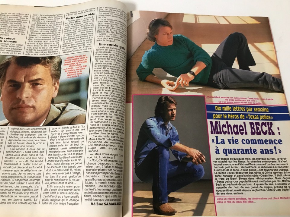 CINE REVUE n°13/1989-MaCGYVER-MARIE LAFORET-MICHAEL BECK-JEANE MANSON ...