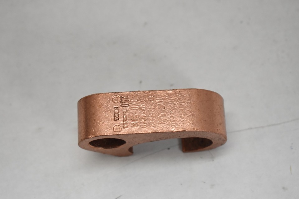 Burndy YGHP34C29 Copper Conductor Compression Ground C-Tap Connector, 1 ...