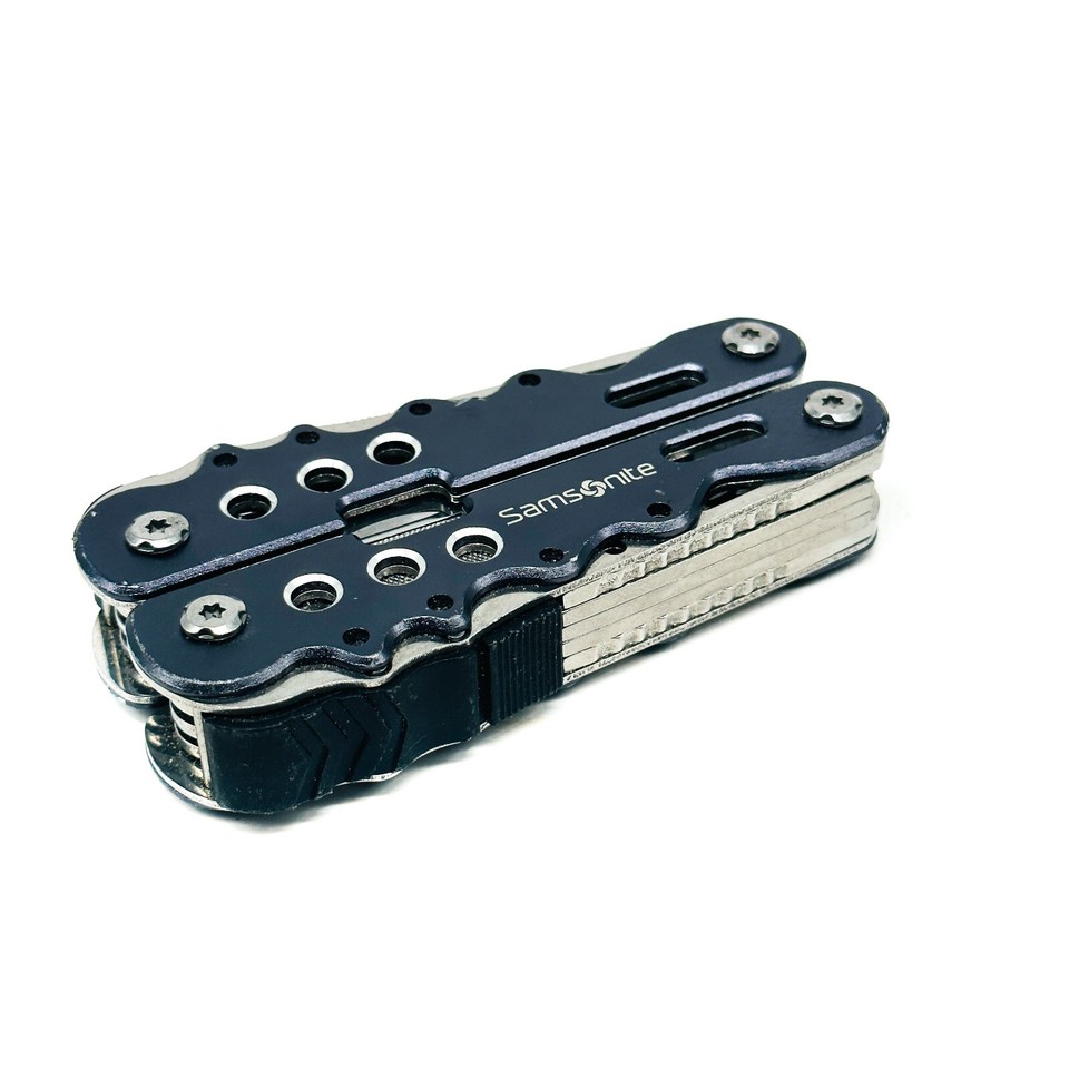 Samsonite Stainless 12 In 1 Multi Tool Pliers, File, Bottle Opener ...