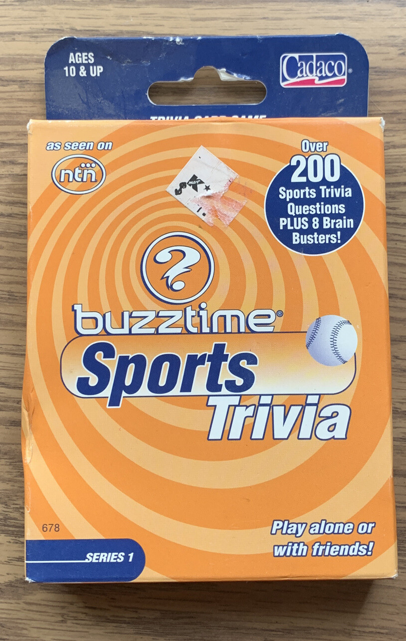 Buzztime Sports & TV Trivia Series 2 Card Games Cadaco 2004 for sale ...