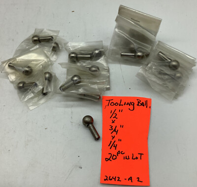 Tooling Balls, 1/2” X 3/4” X 1/4” (20 Pc In Lot) 2642- A-2 | eBay