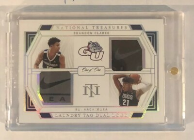 2019-2020 National Treasure Nike Swoosh Brandon Clarke & Rui Hachimura ...