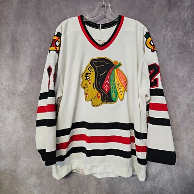 Vintage Autographed CCM Authentic Chicago Blackhawks Doug Wilson 24 ...