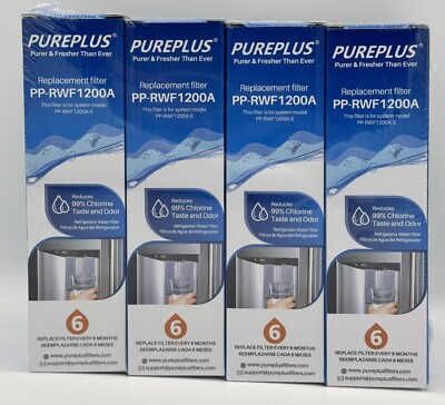 Pureplus Replacement Refrigerator Water Filters PP-RWF0700A (4-Pack) | eBay