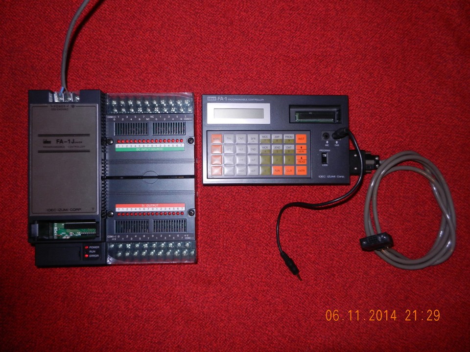 IDEC IZUMI FA-1J UNIT (AC),PF1-CR1EU+FA 1 PROGRAM LOADER 4K PFA 1H404 ...