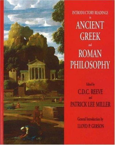 Introductory Readings in Ancient Greek and Roman Philosophy by Lloyd P ...