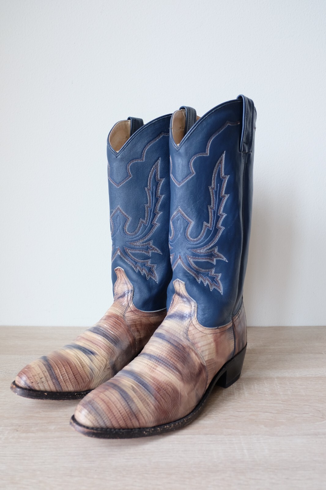 RARE Womens Dan Post Exotic Lizard Cowgirl Boots Rode… - Gem