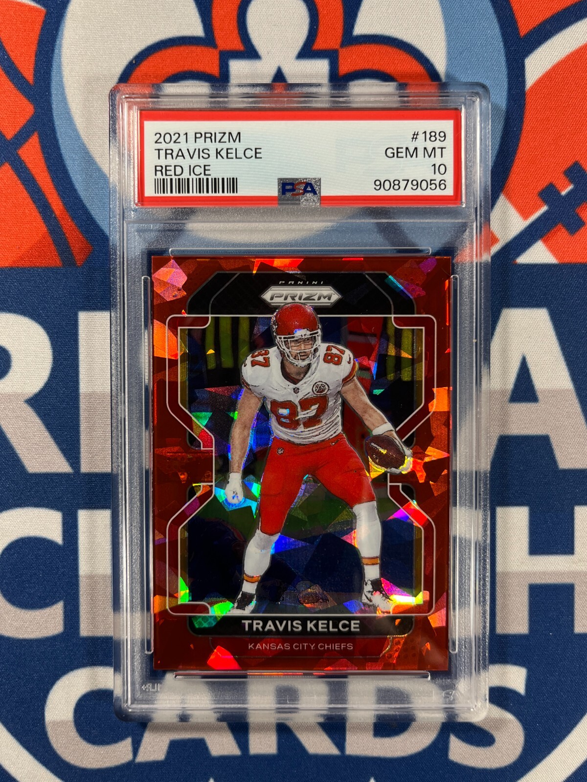 2021 Panini Prizm Red Ice Prizm Travis Kelce #189 PSA 10 | eBay
