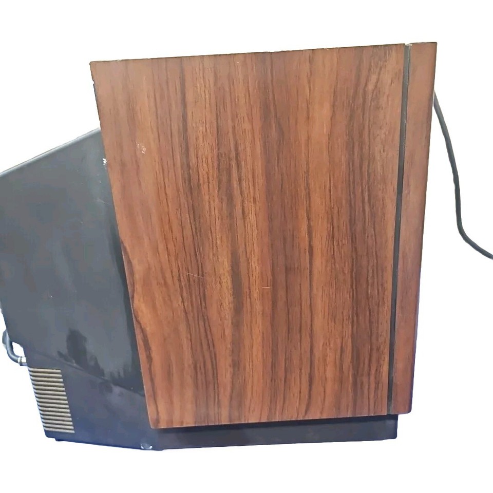 Zenith Space Command 13" CRT TV Woodgrain Retro Vintage Gaming G1314W ...