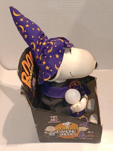 Peanuts Snoopy Dancing Wizard Halloween Gemmy Musical 1997 Vintage | eBay