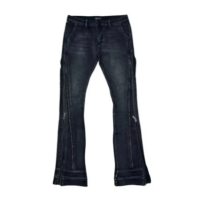 Vicious Denim Zipper Flared Denim – Flared Fit with Contemporary Zipper ...