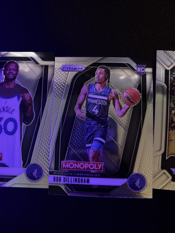 Dwayne wayne panini prism julius randle,rob dillingham,Patrick ewing ...