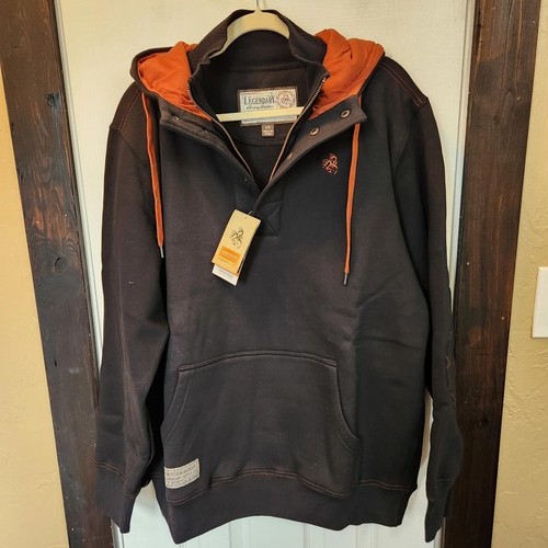 Legendary Whitetails Men's Tough As Buck Action Hoodie -Large Black ...