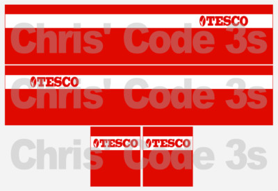 Code 3 Adhesive Vinyl Trailer Decal - Tesco Vintage livery - 1/50 1/76 ...