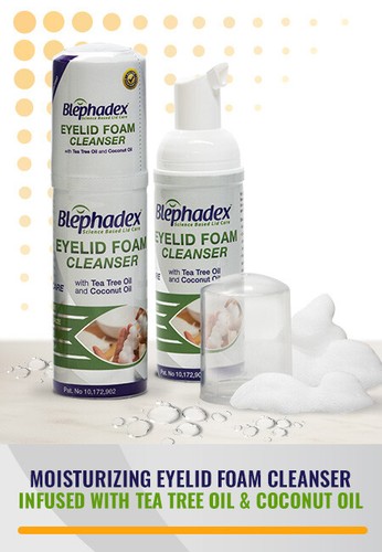 Blephadex® Eyelid Foam Cleanser with Tea Tree & Coconut Oil for Dry Eye ...