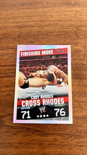 Topps WWE Slam Attax Evolution Limited Edition Finishing Move Holo Cody ...