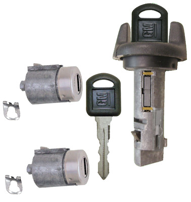 Passlock Ignition Key Switch Lock Cylinder & Door Lock Tumbler Set OEM ...