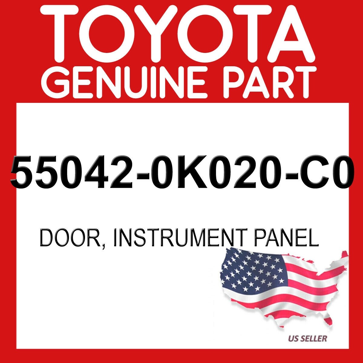 TOYOTA GENUINE OEM 55042-0K020-C0 DOOR, INSTRUMENT PANEL 550420K020C0 ...