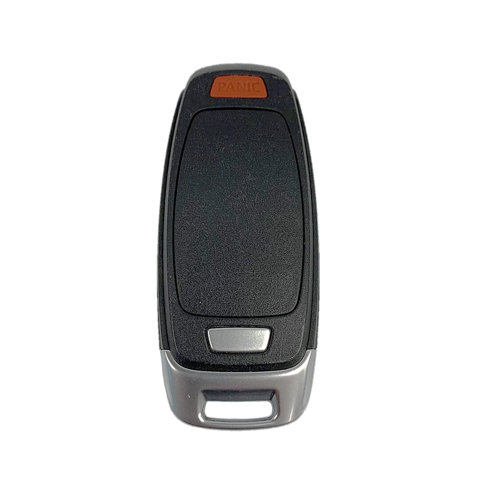 OEM AUDI Keyless Remote Fob Silver 4 Button + UNCUT Key Insert IYZ-AK2 ...