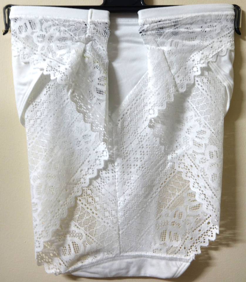 LADIES M&S SUMPTUOUSLY SOFT HIGH LEG KNICKERS LACE TRIMS SET OF 2 SIZE ...