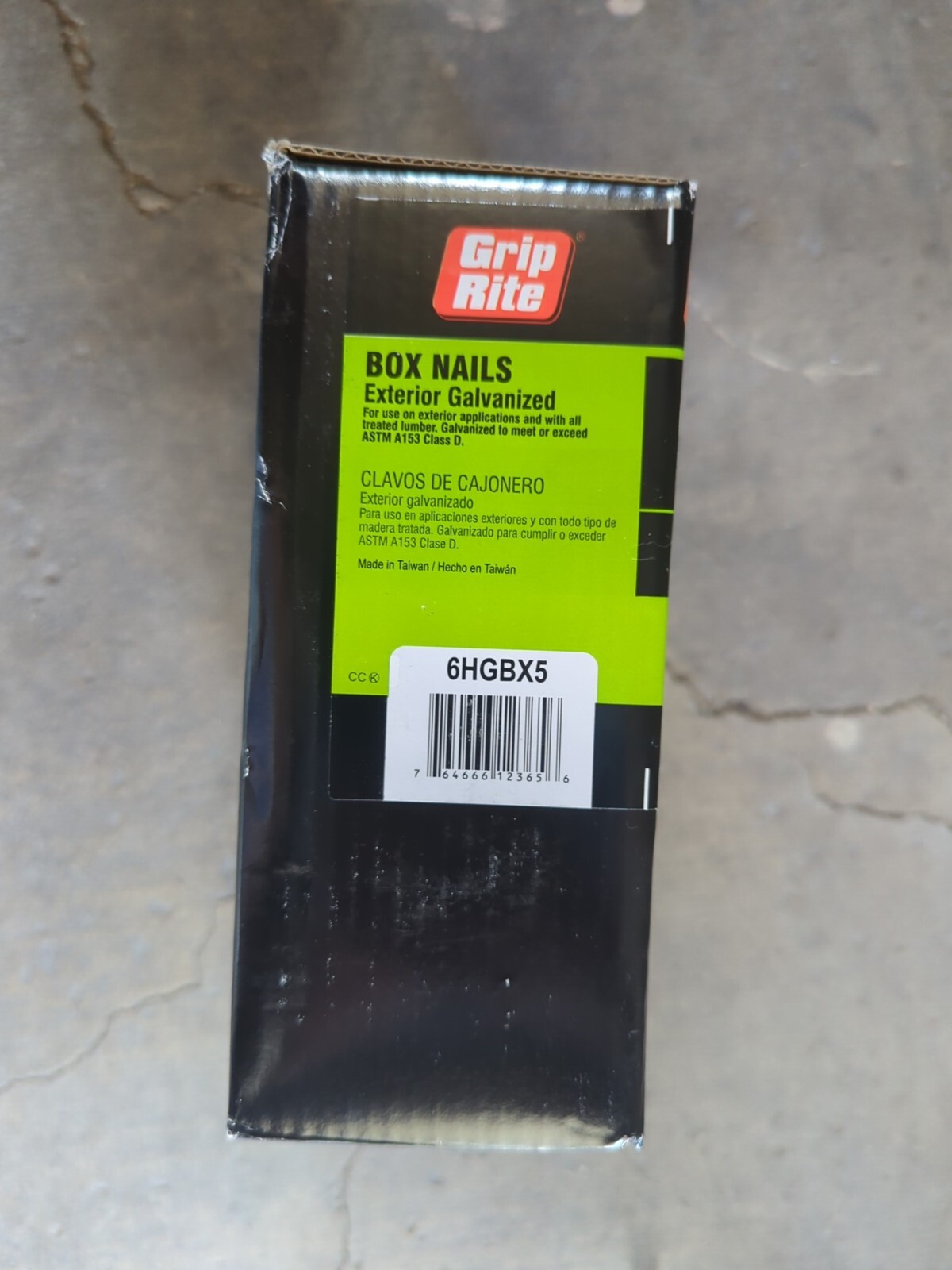 7 Boxes 5 Lb Grip Rite Smooth Shank 6D 2" Box Nails Exterior Galvanized ...