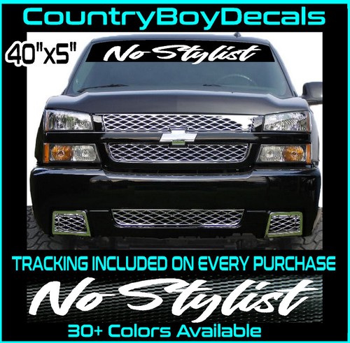 NO STYLIST 40" Vinyl DECAL Sticker JDM Car DIESEL Truck Boosted Turbo ...