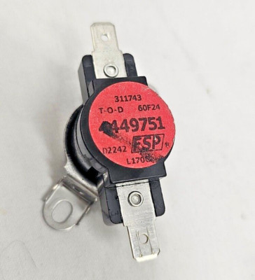 Kitchenaid Whirlpool Range Oven High-Limit Thermostat WP4449751 4449751 ...