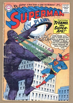 Superman 138 GOOD Titano Super Ape DEVIL STORY Lori LeMaris mermaid ...