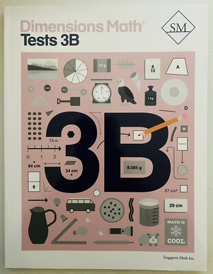 Dimensions Math Tests 3B Singapore Math (Paperback) Third Grade ...