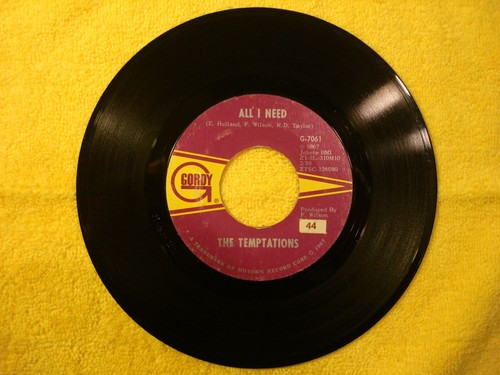 1967 THE TEMPTATIONS "ALL I NEED" 45 rpm 7" | eBay